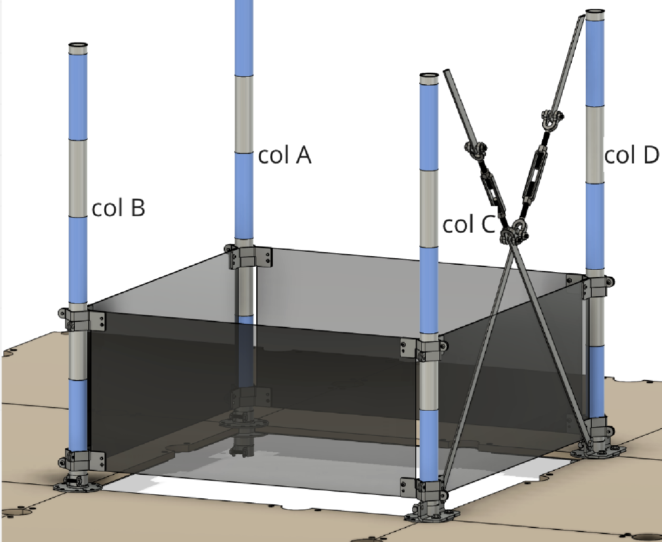 Instock · 53.2 - safety barrier for 1x1 bin shaft