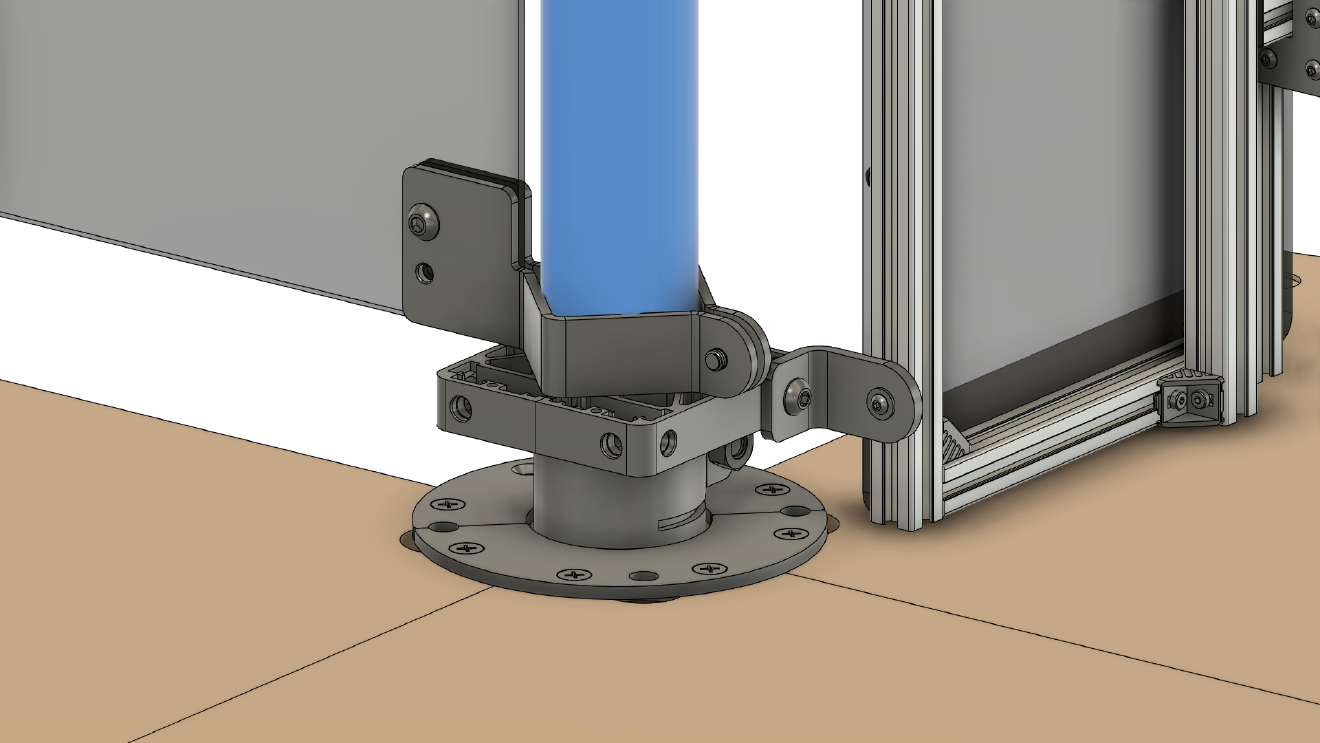 Instock · 53.4 - safety barrier for maintenance shaft with door for robot