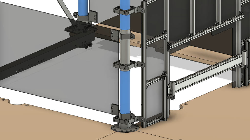 Instock · 53.4 - safety barrier for maintenance shaft with door for robot