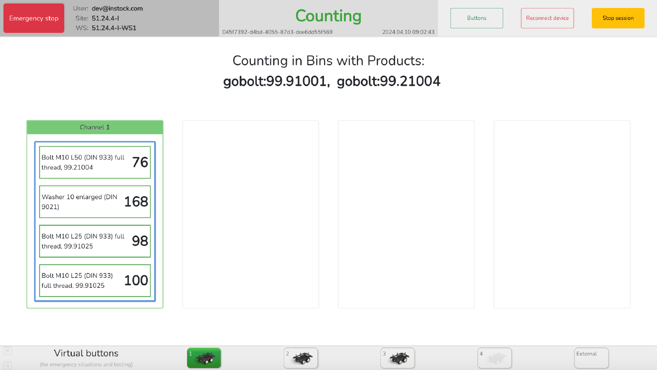 Instock · Counting