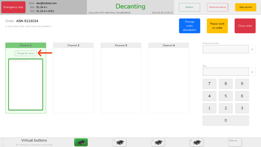 Instock · Decanting