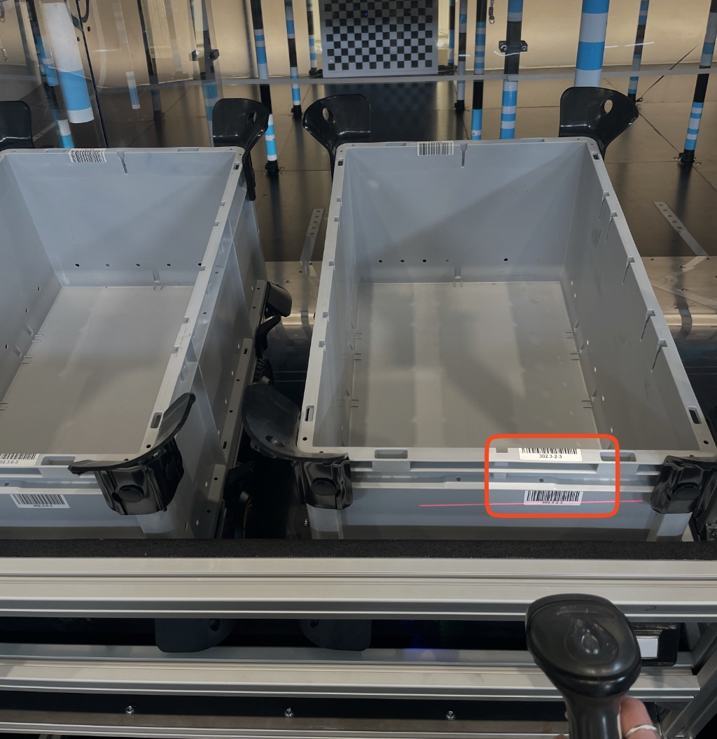 Instock · Empty bin reception